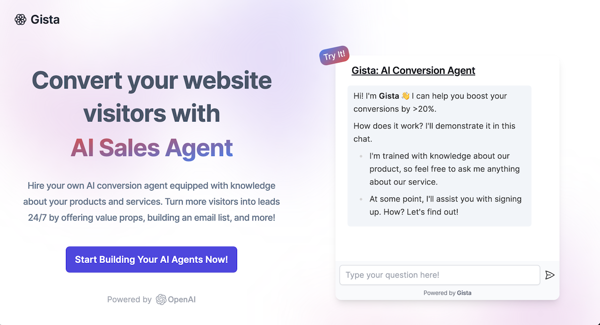 Gista - TalentGenius AgentHub - AgentHub